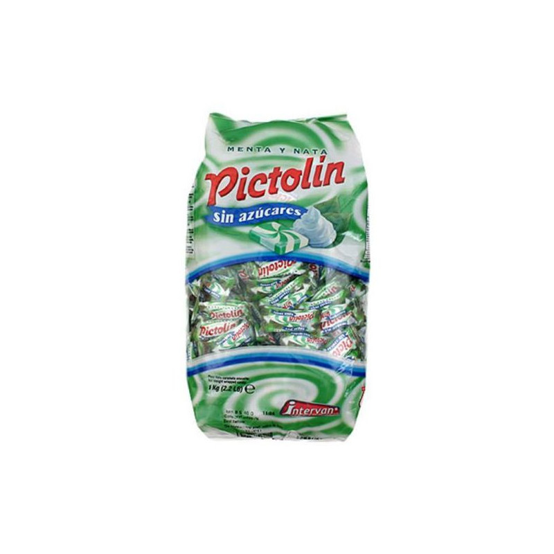 Comprar rebuçados sem açúcar Pictolin Menta e Creme - 1KG - Encomenda ...