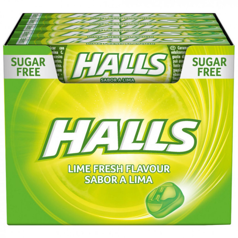 Halls Sugar Free Lime 32g 20U | Refrescar o hálito - hipergol.pt