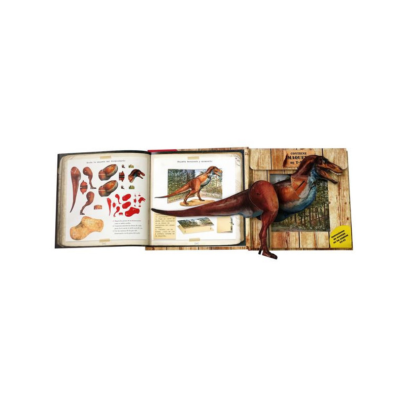 Livro guia do explorador - t-rex com modelo à escala - hipergol.pt