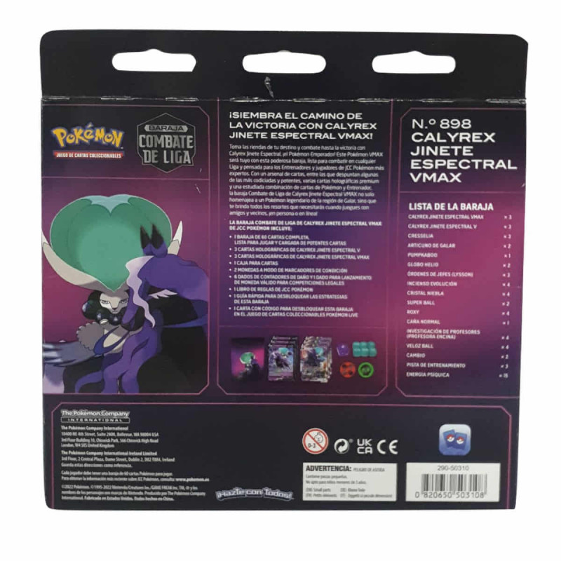 Deck de batalha da liga pokémon jcc calyrex spectral rider - hipergol.pt