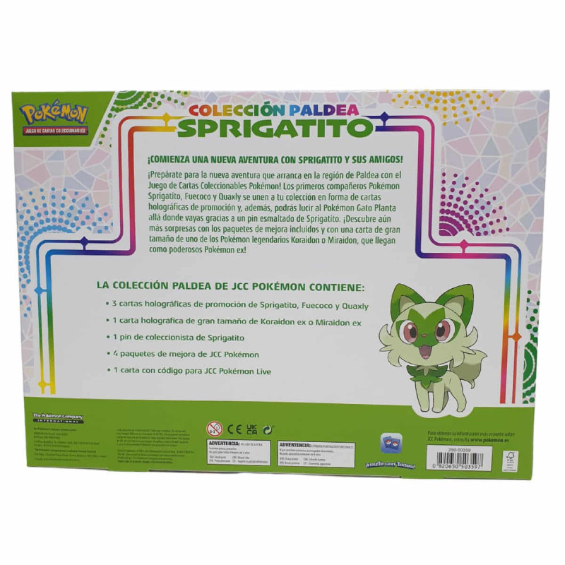 Jcc pokémon colecção palda sprigatito | hipergol.pt