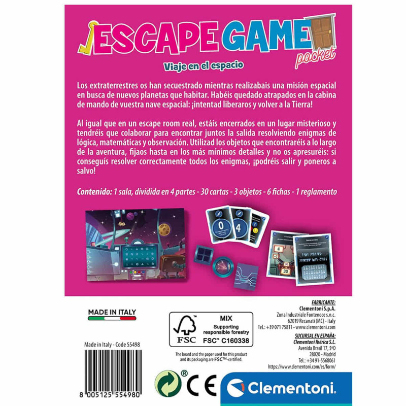 Jogo de cartas viagem espacial - jogo de fuga - hipergol.pt