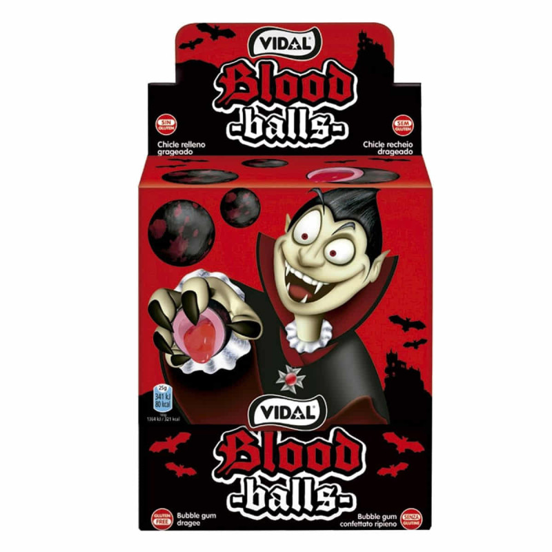 Chicle blood ball estuche 200 unidades - hipergol.pt