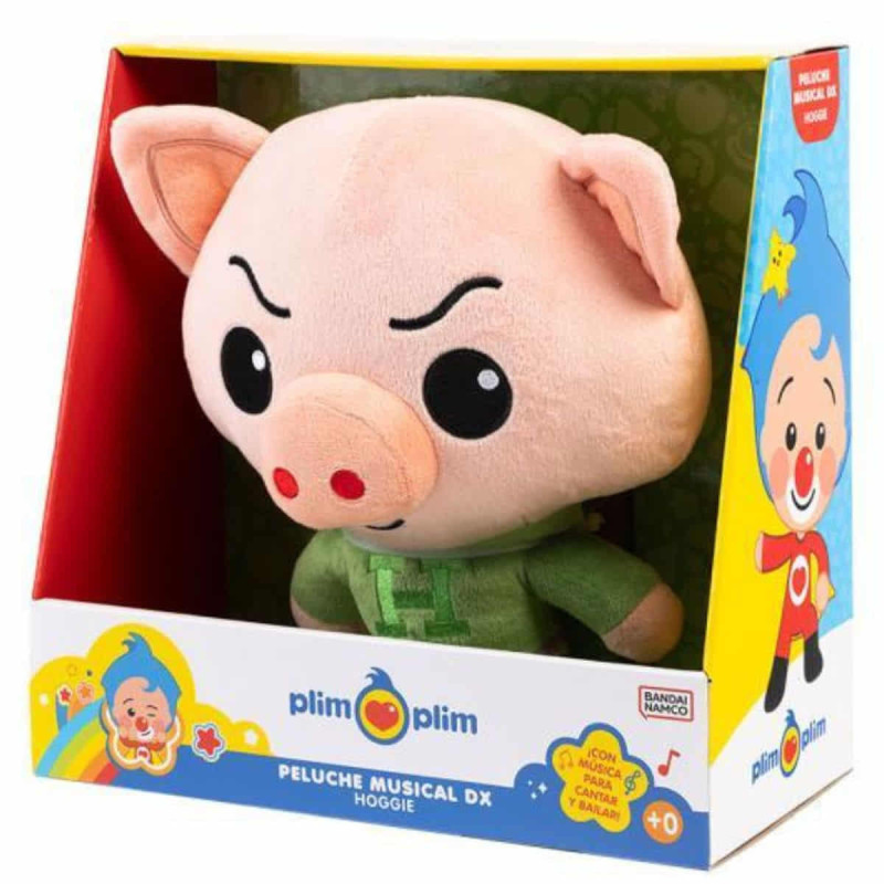 Peluche Musical Hoggie Plim Plim 30cm con canciones virales - hipergol.com